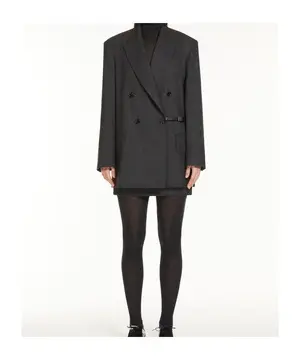 Max Mara Latino Double-breasted Jacket - Dark Gray