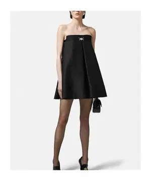 Versace A-line Bustier Mini Dress