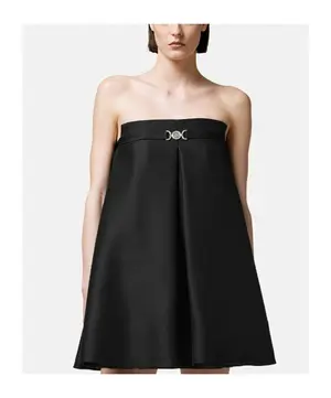 Versace A-line Bustier Mini Dress
