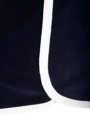 Celine Triomphe Velvet Jersey Mini Shorts