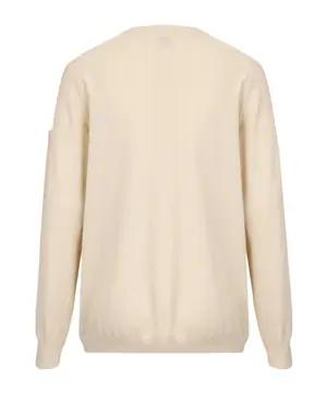 C.P. COMPANY Crewneck Lens Jumper - Beige
