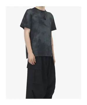 Alexander McQueen Skull Embroidered Tie-dyed T-shirt