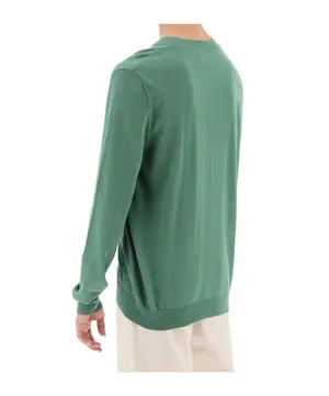 A.p.c. Logo Embroidered Crew Neck Jumper