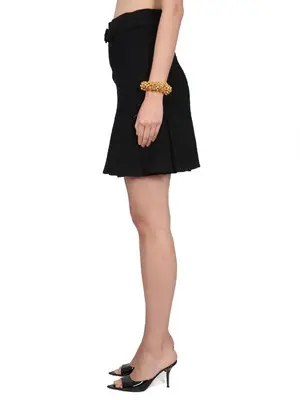 PATOU Pleated A-line Skirt - Black