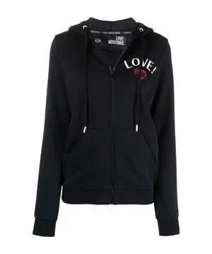 Moschino Print Zipped Hoodie