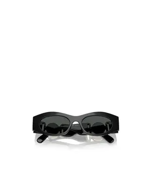 Versace Medusa Head-plaque Sunglasses - Black