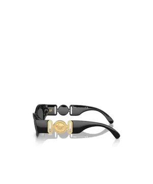 Versace Medusa Head-plaque Sunglasses - Black