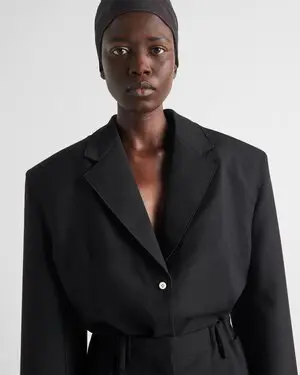 Prada Single-breasted Shirt Jacket - Black