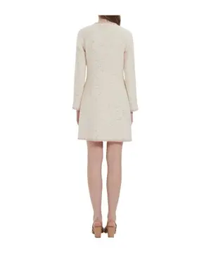 Marissa Chiara V-neck Button-up Lace Dress