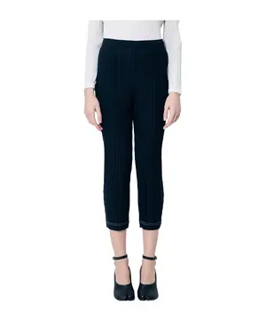 PLEATS PLEASE BY ISSEY MIYAKE Pleats Please Issey Miyake Cropped Pleated Trousers