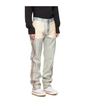 DIESEL® Contrast Panel Straight-leg Jeans