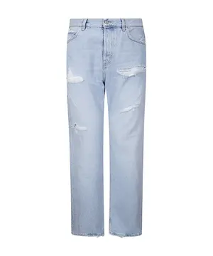 HAIKURE Straight-leg Jeans With Logo Patch - Blue