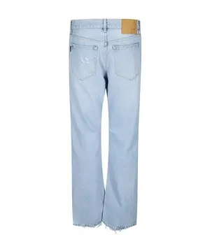 HAIKURE Straight-leg Jeans With Logo Patch - Blue