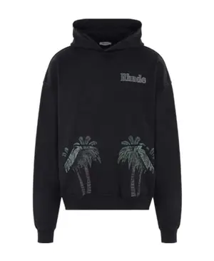 Rhude Logo-print Long-sleeve Hoodie