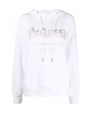 MARC LE BIHAN Logo Hooded Sweater - White
