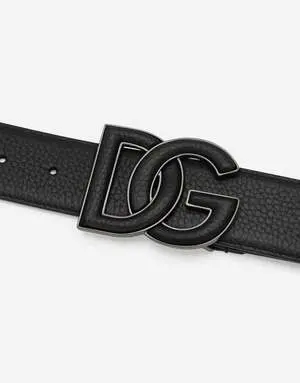 Dolce & Gabbana Logo Plaque Buckle Belt