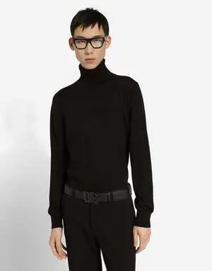 Dolce & Gabbana Logo Plaque Buckle Belt