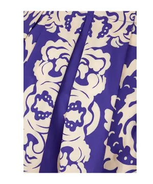 Etro Printed Pleated Midi Dress