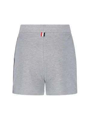 Thom Browne Drawstring Shorts With Rwb Stripes