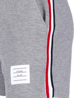 Thom Browne Drawstring Shorts With Rwb Stripes