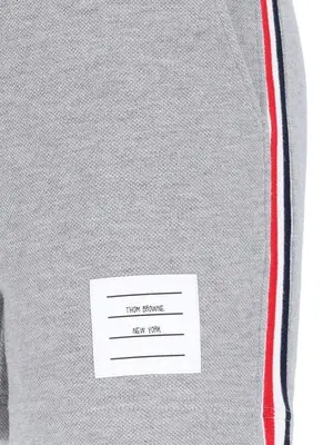 Thom Browne Drawstring Shorts With Rwb Stripes