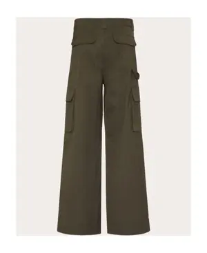 Valentino Garavani Button Detailed Straight Leg Pants