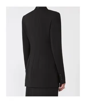 Sportmax Double-breasted V-neck Blazer - Black