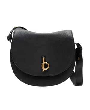 Burberry Burberry Medium Rocking Horse Foldover Crossbody Bag Black