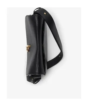 Burberry Medium Rocking Horse Foldover Crossbody Bag - Black
