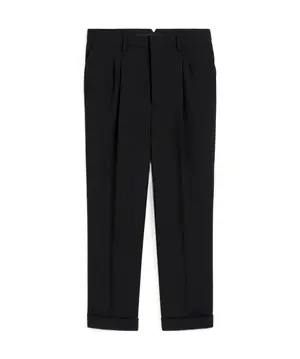 AMI Paris Carrot Fit Trousers - Black