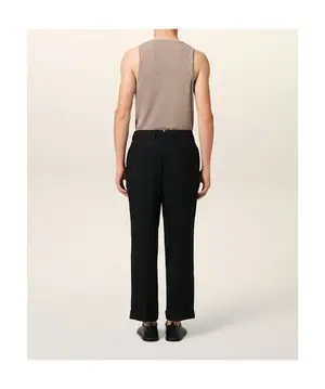 AMI Paris Carrot Fit Trousers - Black