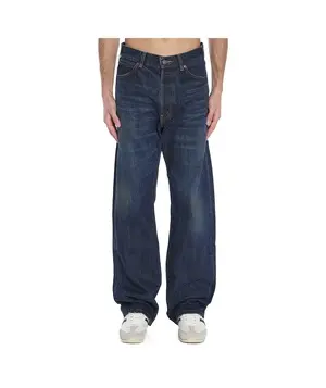 Celine Kurt Jeans In Dark Stone Wash Denim