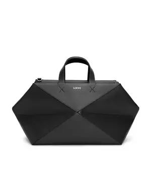 Loewe Puzzle Fold Duffle In Shiny Calfskin