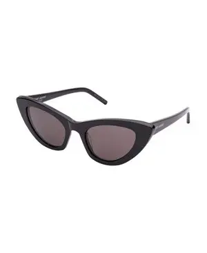 Saint Laurent Cat-eye Sunglasses With Logo Detail - Nude