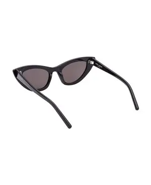 Saint Laurent Cat-eye Sunglasses With Logo Detail - Nude
