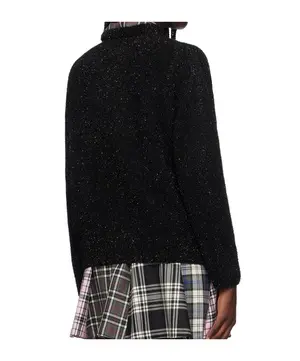 MSGM Intarsia Logo Jumper