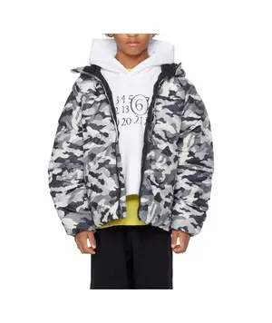The North Face Hooded Down Jacket With Camouflage Print