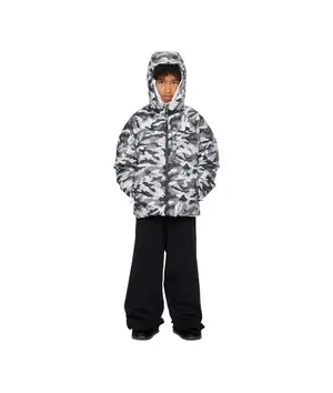 The North Face Hooded Down Jacket With Camouflage Print