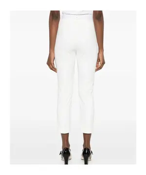 Elisabetta Franchi Slim Fit Stretch Belted Trousers