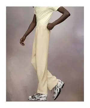 MAISON MARGIELA Four-stitch Straight-leg Trousers - Ecru