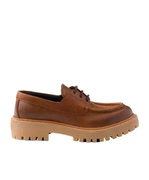 Prada Vintage Lace-up Shoes - Cognac