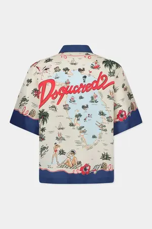 Dsquared2 Aloha Souvenir Bowling Shirt - Multicolor