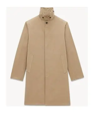 Saint Laurent Knee-length Long-sleeved Mackintosh Coat