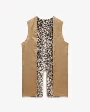 Saint Laurent Knee-length Long-sleeved Mackintosh Coat