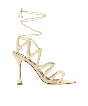 MANOLO BLAHNIK Manolo Blahnik Fawda Lace-Up Sandals