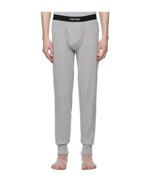 TOM FORD Elastic Waist Long Underwear - Gray
