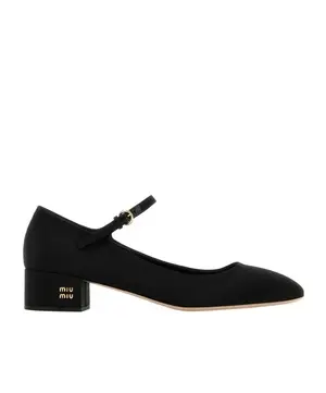 Miu Miu Round Head Mary Jane Shoes