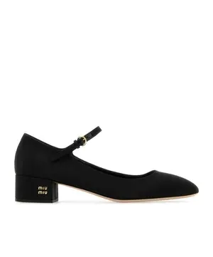 Miu Miu Round Head Mary Jane Shoes