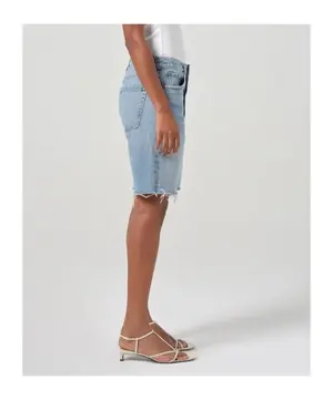AGOLDE 90's Frayed Edge Denim Shorts