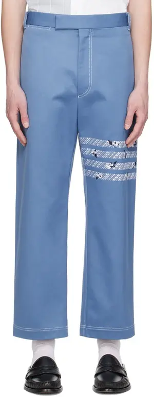 Thom Browne Straight Leg Casual Pants